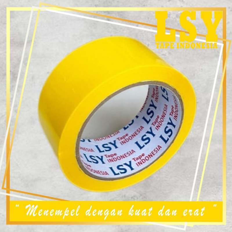 Promo Lsy Lakban Kuning 45mm X 80yard Full | Lakan Warna Warni ...