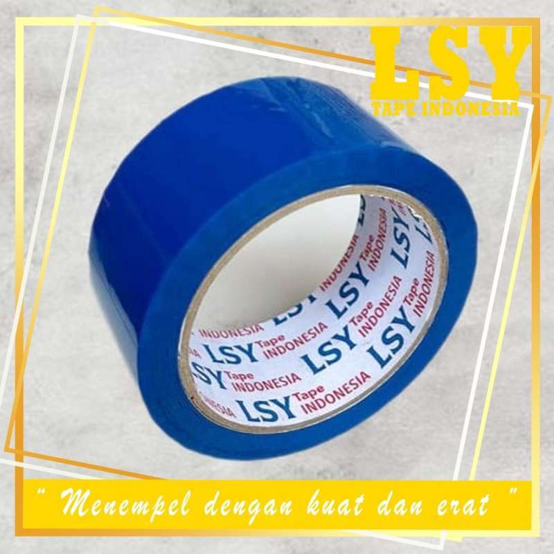 Promo Lsy Lakban Biru 45mm X 80yard Full | Lakan Warna Warni Ketabalan ...