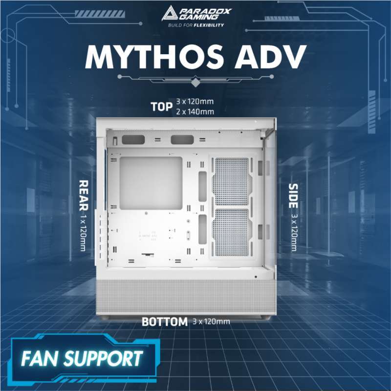 Jual Casing Komputer Paradox Gaming Mythos Advance Tempered Glass Atx ...