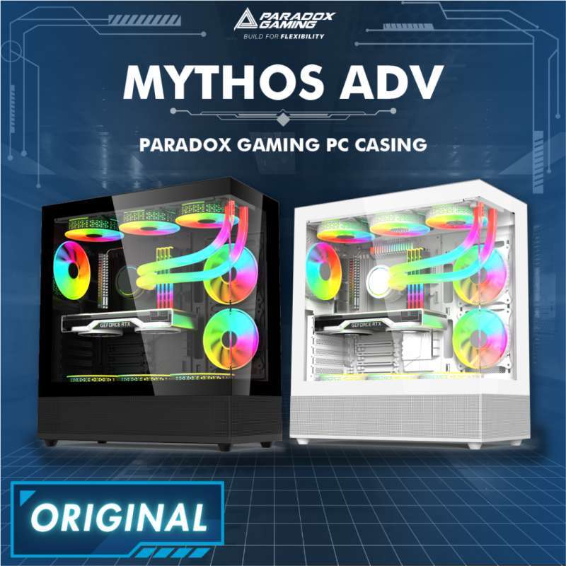 Jual Casing Komputer Paradox Gaming Mythos Advance Tempered Glass Atx ...