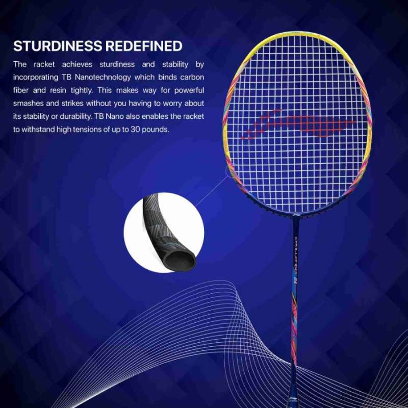 Promo Clear Sale Raket Badminton Lining Challenger 24 Boost Navy Lime ...