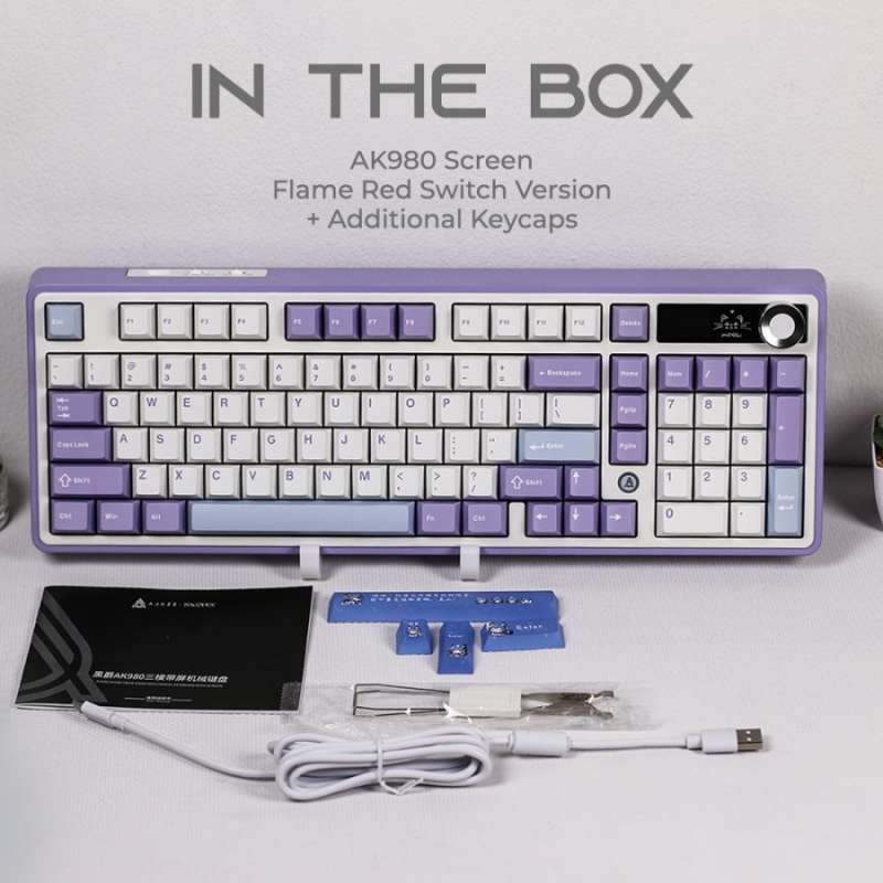 Jual Ajazz Ak980 / Ak-980 98% Wirelsss Mechanical Keyboard Three Mode ...