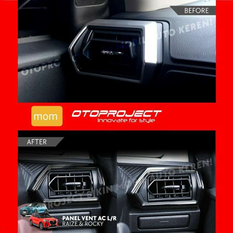 Jual Panel Cover Side Vent Ac Kanan Kiri Otoproject Raize / Rocky Di ...
