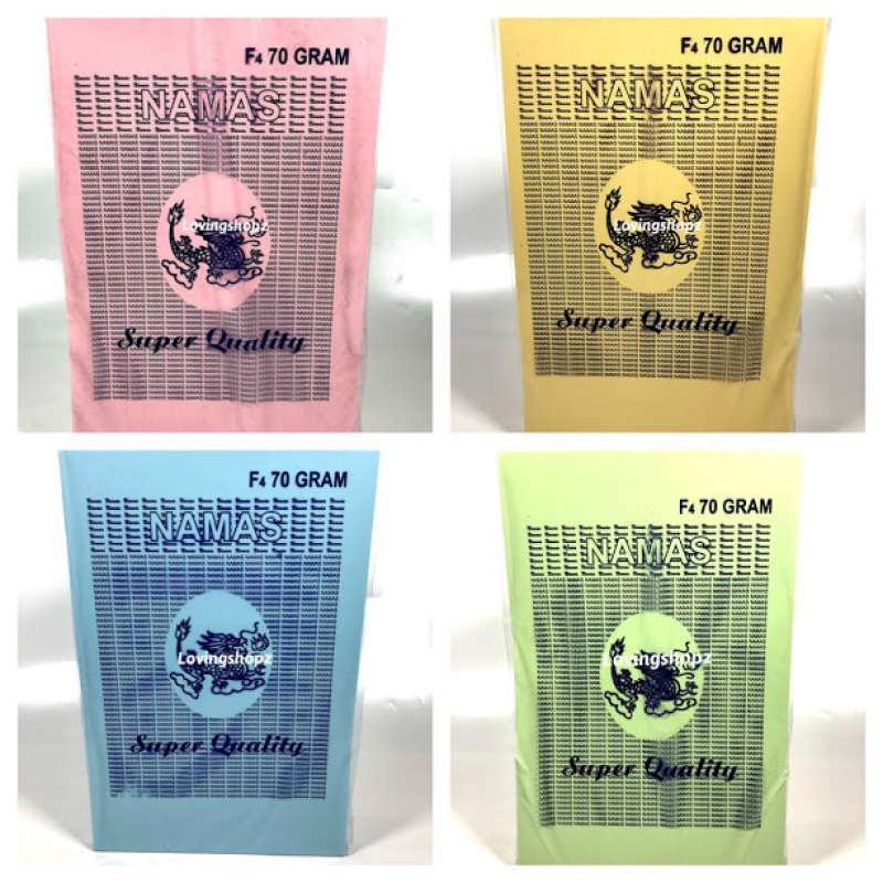 Jual Kertas Hvs Warna Namas / Nagamas Ukuran A4 70gr ( Pak Isi 400 ...