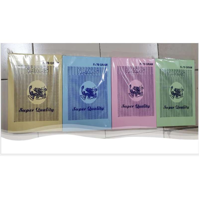 Jual Kertas Hvs Warna Namas / Nagamas Ukuran A4 70gr ( Pak Isi 400 ...