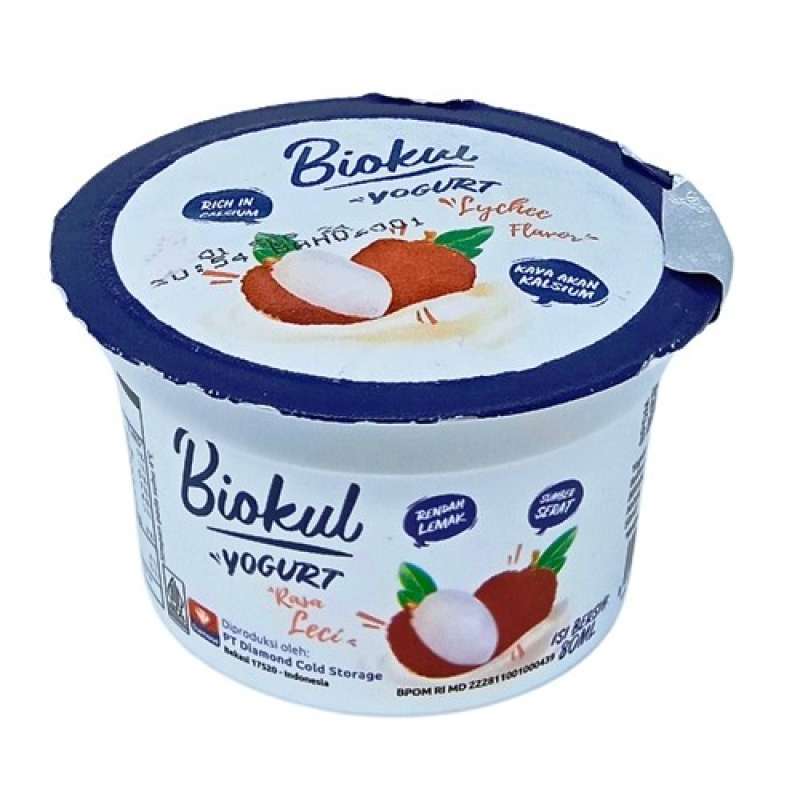 Jual S16198 Yogurt Cream Biokul Lychee 80ml Maju Bersama (20241122) Di ...