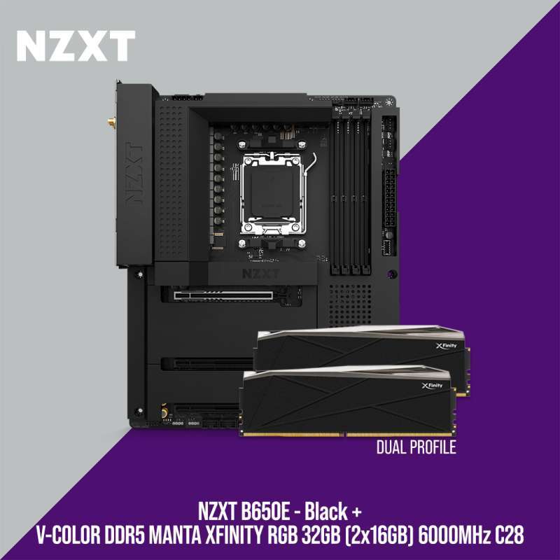 Jual Nzxt N7 B650e Amd Atx Motherboard With Wi-Fi And Nzxt Cam Features ...