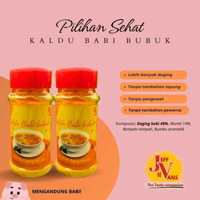 Jual Kaldu Bubuk Babi Asli Dari Daging Babi Tanpa Bahan Pengawet Non ...