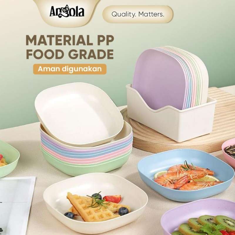 Promo Angola 1set Piring Makan Kue Buah Snack Isi 6 L11 Piring Plastik ...