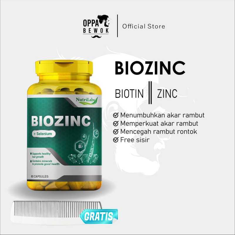 Promo Biozinc Suplement Vitamin Penumbuh Rambut - Biotin Haum Diskon 44% Di Seller Oppa Bewok ...