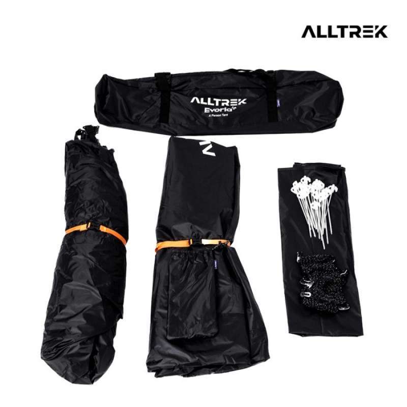 Jual Alltrek Tenda Camping Evoria Black Automatic Tent Double Layer 3-4 ...