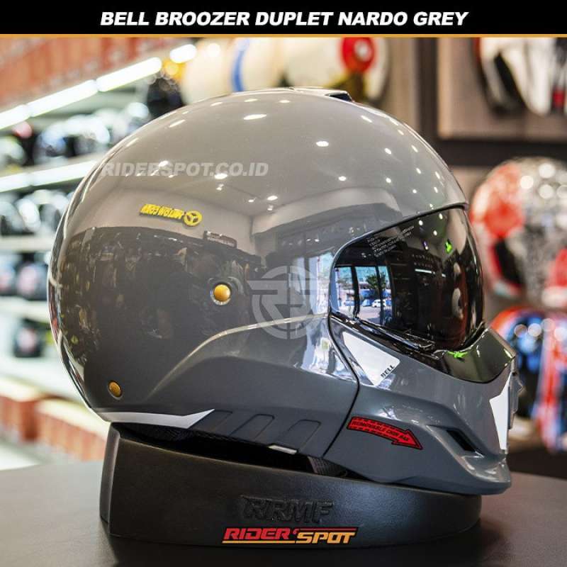 Jual Helm Bell Broozer Duplet Nardo Grey Crossover Helmet Touring Di ...
