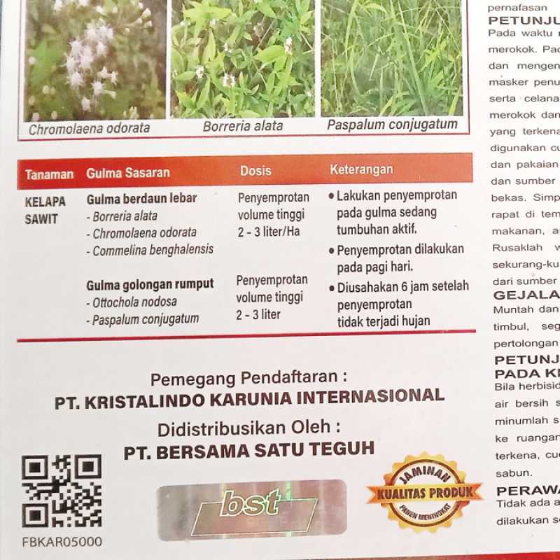 Jual Bakar 150 Sl - Herbisida Kontak Pembasmi Rumput Liar Langsung ...