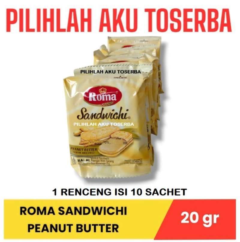 Promo Roma Sandwichi Peanut Kemasan Renceng - ( Harga 1 Dus ) Diskon 13 ...