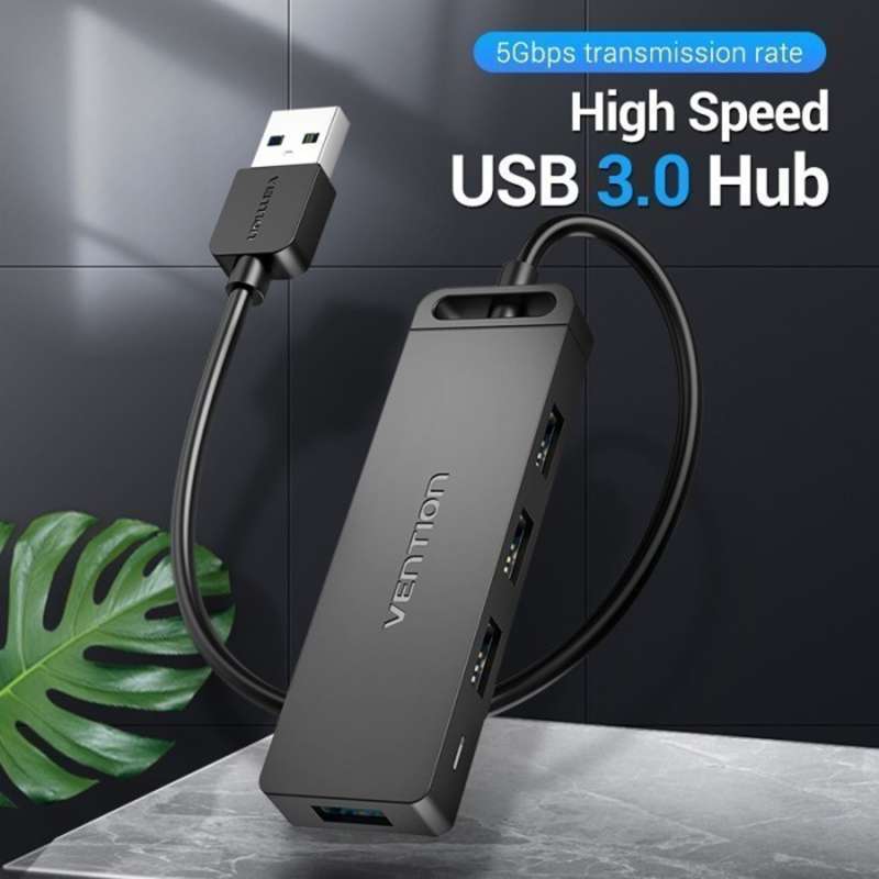 Jual Vention USB Hub 3.0 Male To USB 3.0 4 Port Female With Power ...
