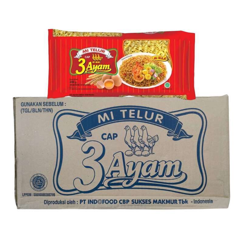 Mie Telor Cap 3 Ayam 1 Dus Gratis Ongkir 🔥 Harga Murah Januari 2026