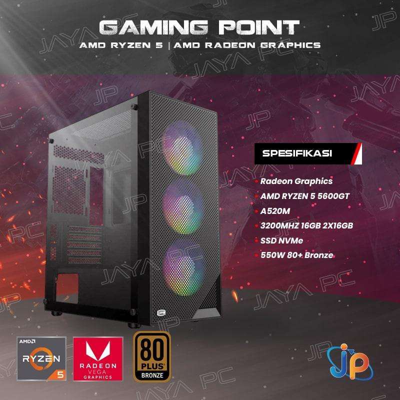 Jual Gaming Point Amd - Pc Rakitan Ryzen 5 5600g | 16gb | Radeon ...