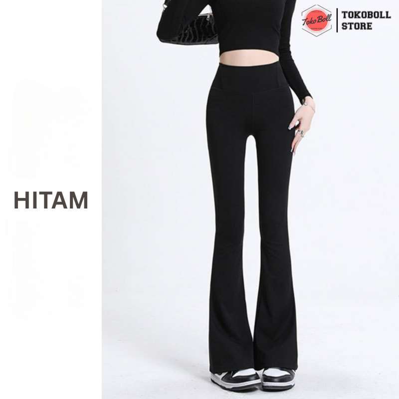 Promo Celana Legging Wanita Panjang Cutbray Untuk Yoga, Gym Jogging, Senam Bahan Stretch Quick ...