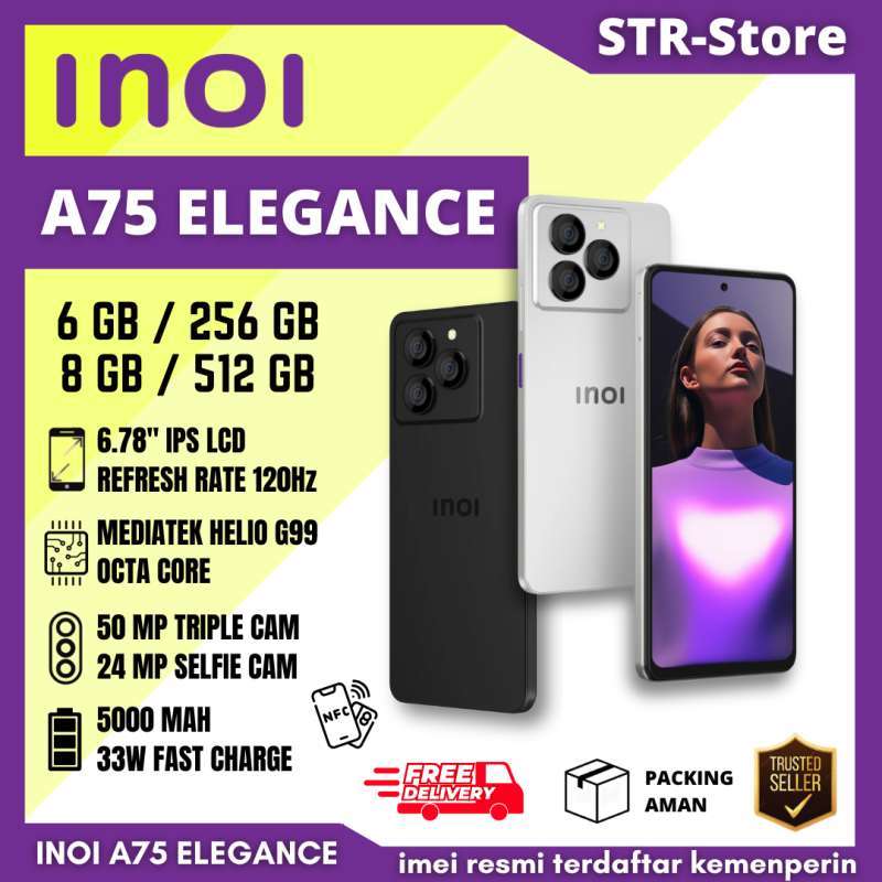 Promo Inoi A75 Elegance 8/512 GB Smartphone Garansi Resmi Inoi A 75 6/ ...