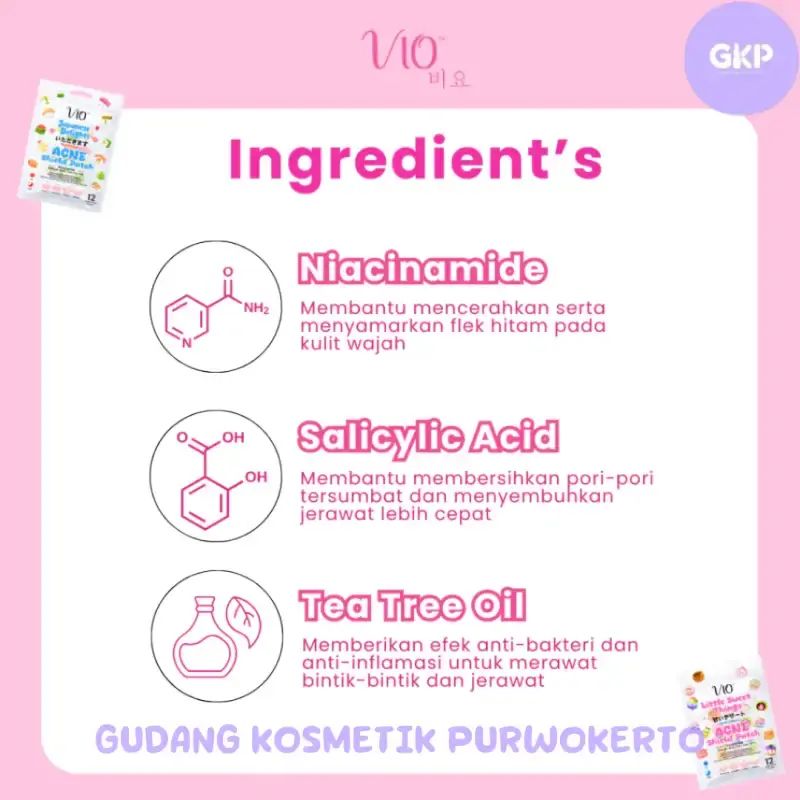 Jual Vio Acne Shield Patch Meow Meow 24 Hydrocolloid Patches Di Seller ...