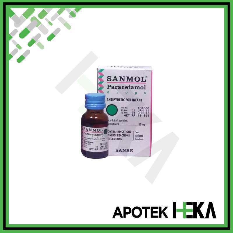Jual Sanmol Drops 15 Ml - Penurun Panas Bayi Di Seller Apotek Heka ...