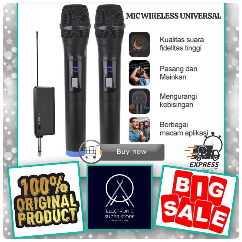 Mic Wireless Universal Garansi Resmi Indonesia 🔥 Harga Murah Juni 2026