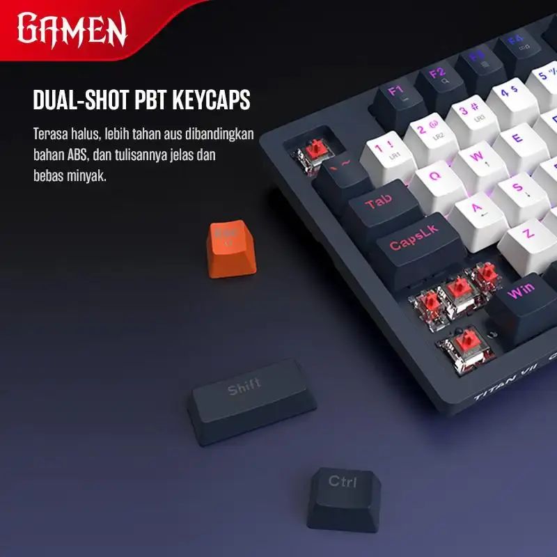 Jual Gamen Titan 7 Keyboard Gaming Mechanical 94 Key Linear Switch Rgb ...