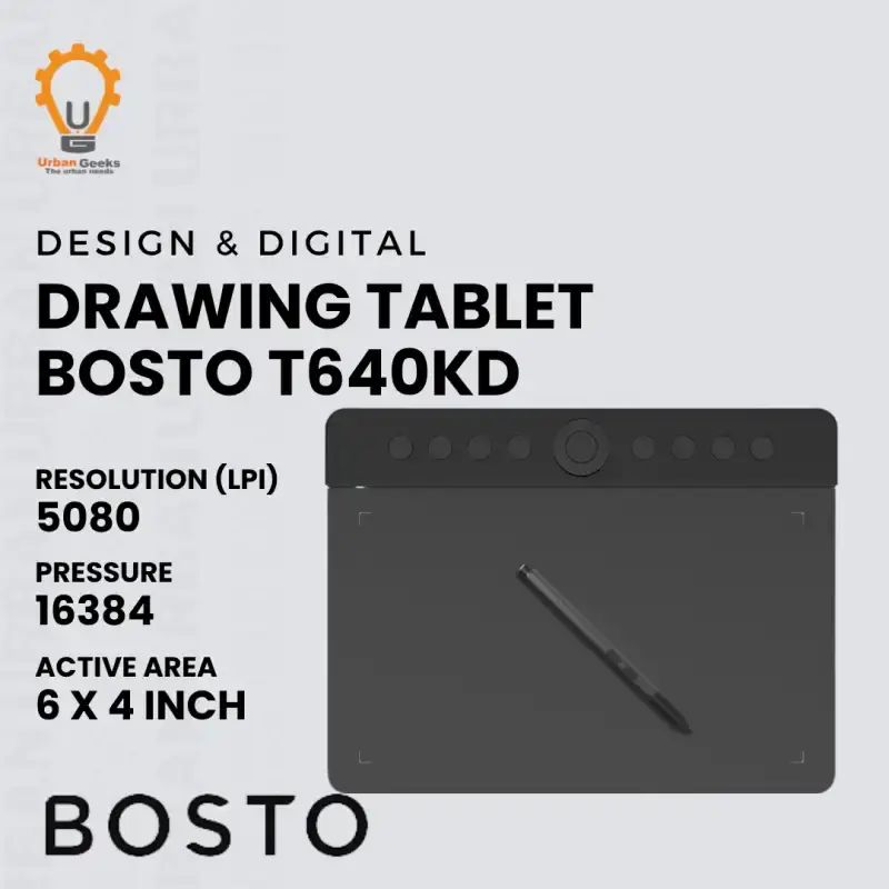 Promo Tablet Gambar Digital Bosto T640kd – Pen Tablet Portabel Untuk ...