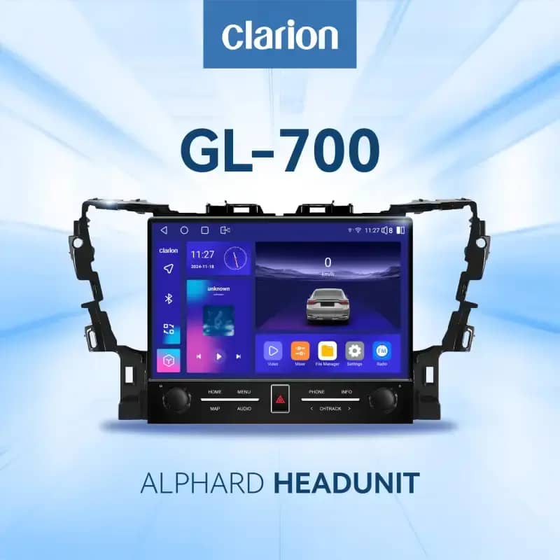 Promo Clarion Head Unit Gl-700 8/256 Android 10.25 Display For Alphard ...
