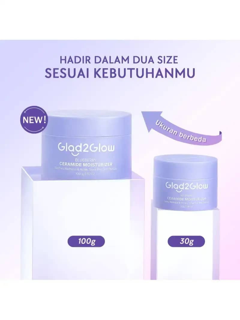 Jual Glad2glow Moisturizer Series100g Water Gel Niacinamide Brightening ...