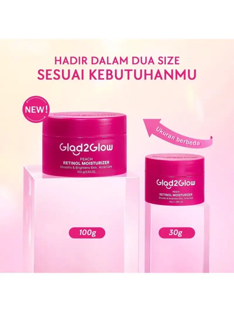 Jual Glad2glow Moisturizer Series100g Water Gel Niacinamide Brightening ...