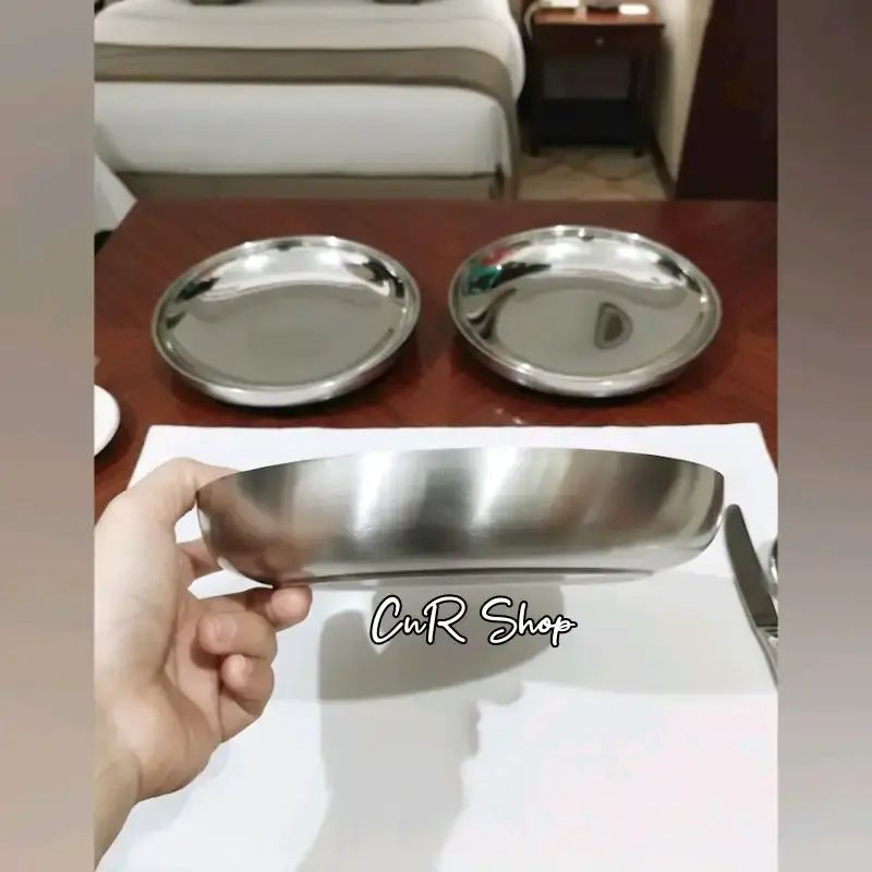 Jual Premium Piring Stainless Double Wall Anti Panas Tebal Custom Nama ...