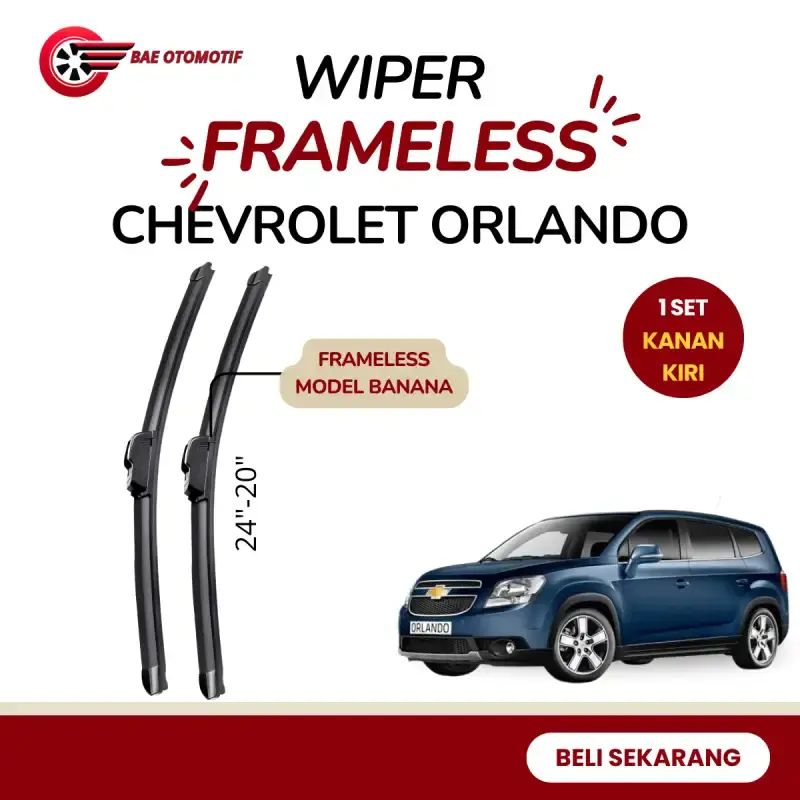 Promo Wiper soft Frameless Mobil chevrolet Orlando Kaca Mobil Depan ...