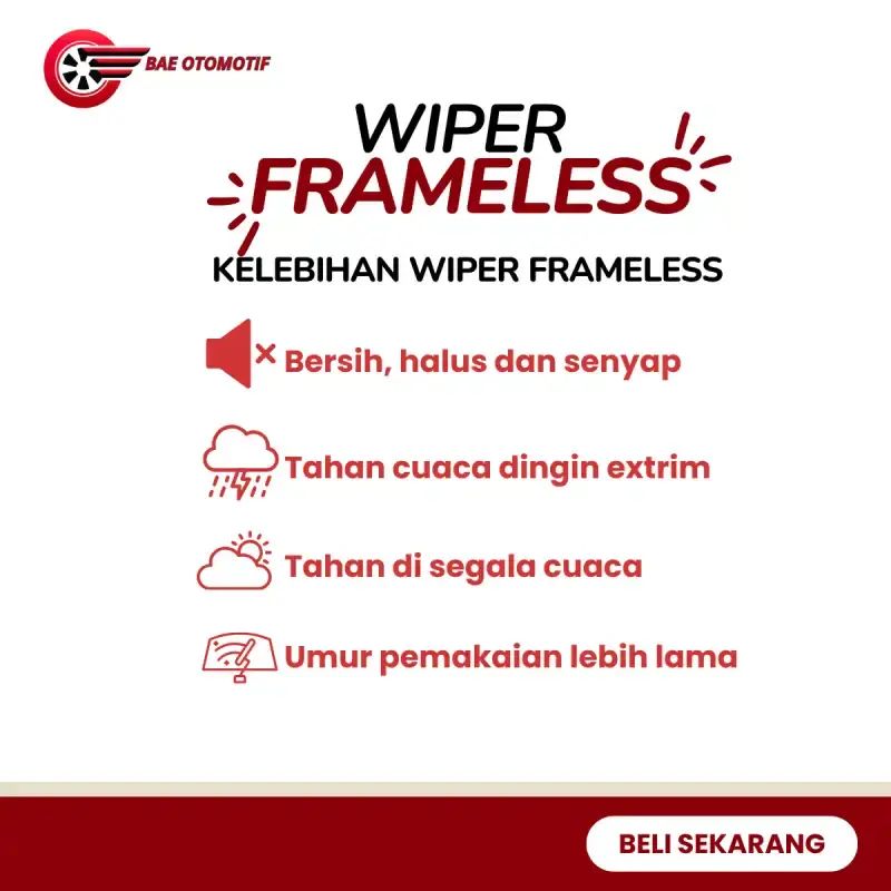 Promo Wiper soft Frameless Mobil chevrolet Orlando Kaca Mobil Depan ...