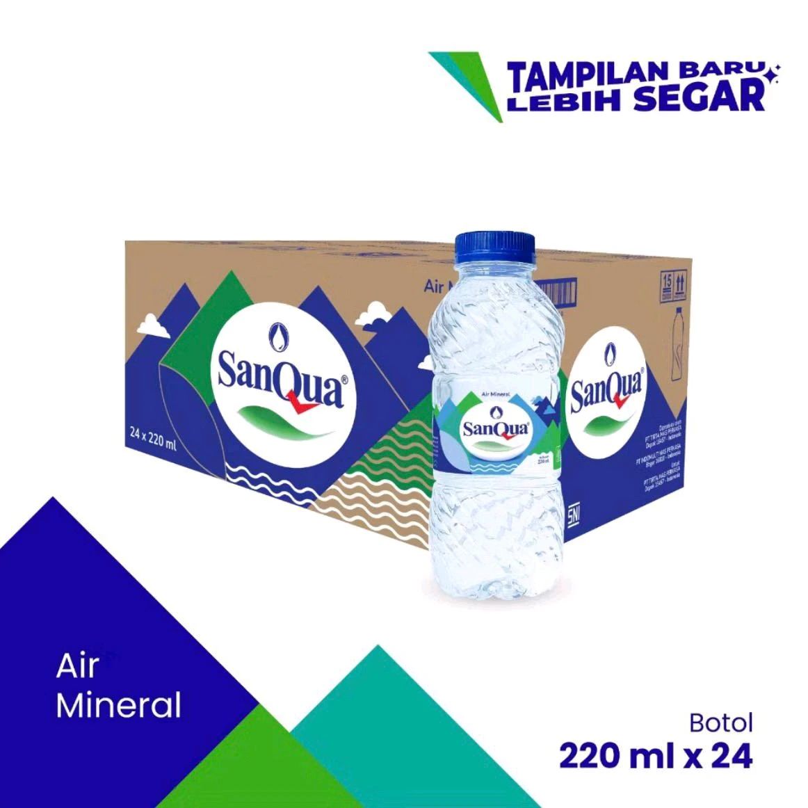 Jual Sanqua Air Mineral Ukuran 220ml Isi 24 Botol Di Seller Ayali ...
