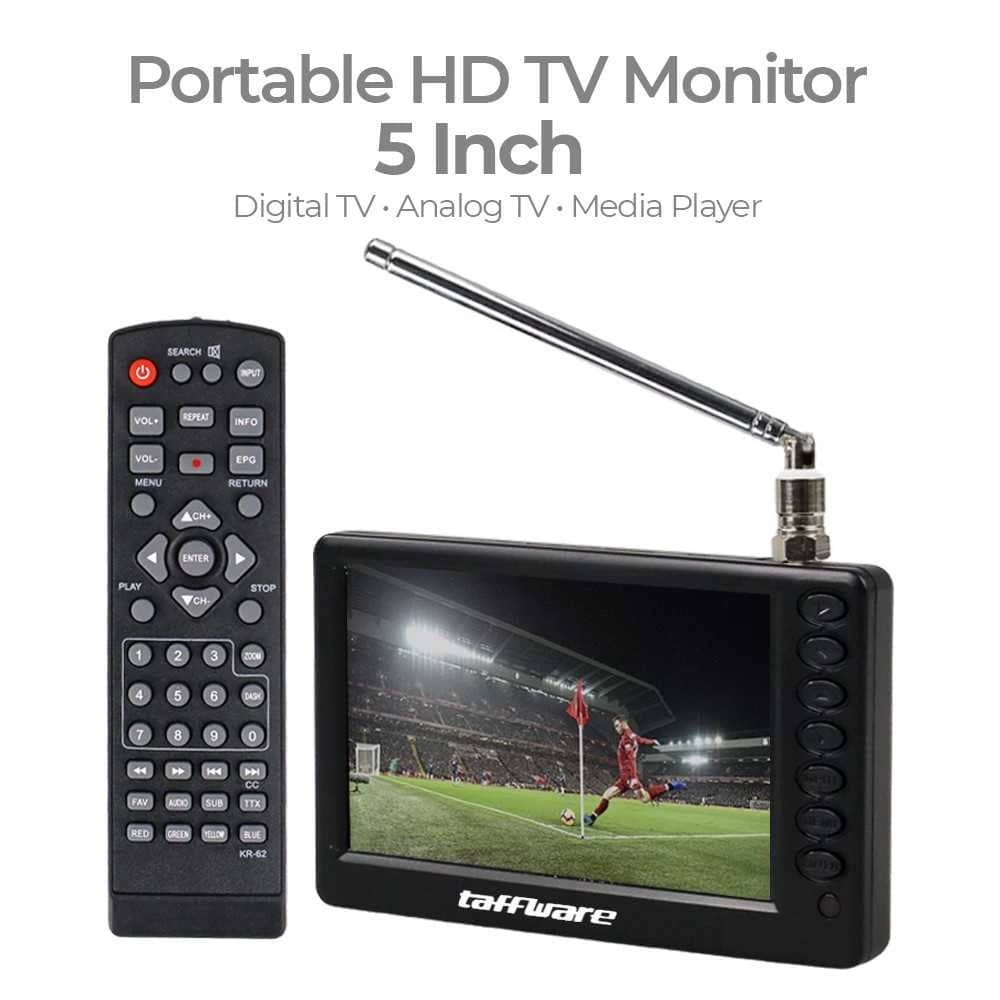 Jual Taffware Portable Hd Tv Monitor 5 Inch Dvb-t2 + Analog - D5 Di ...