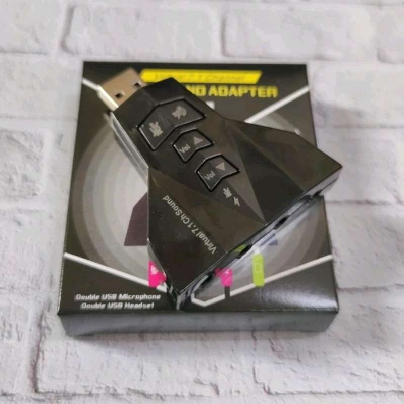 Jual USB Sound Adapter Virtual 7.1 Channel Double Microphobe And ...