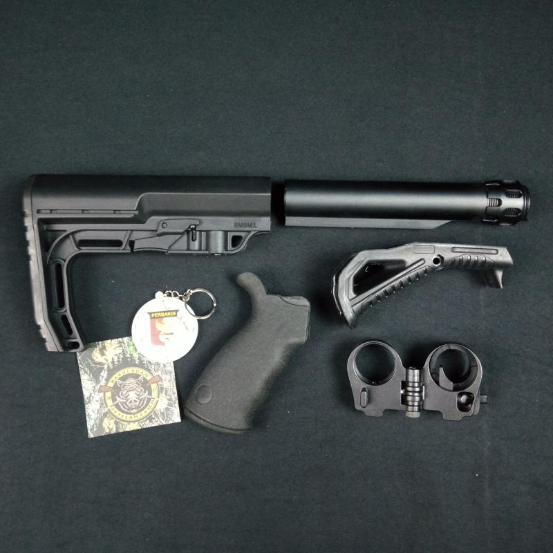 Jual Popor Mft Satu Set / Popor Lipat Mft Hitam / Popor Lipat Pacul Pcp ...