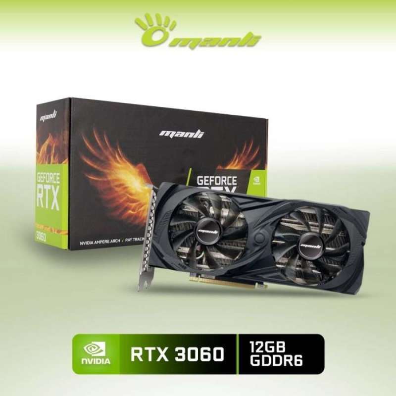 Jual VGA CARD / VGA NVIDIA MANLI RTX 3060 LHR 12GB GDDR6 192 BIT di ...