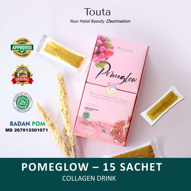 Jual Original Pomeglow Collagen Drink Isi 15 Sachet Di Seller Touta ...