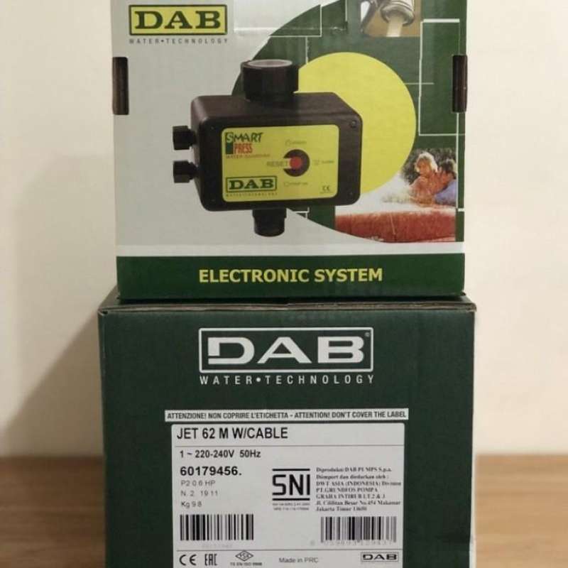 Jual Pompa Booster Dab Jet 82m + Dab Smart Press Controller Di Seller ...