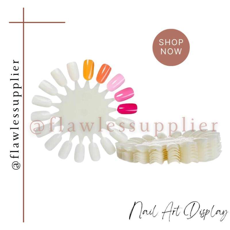 Jual [bulat Round] Nail Wheel Color Chart Display / Display Warna Kuku ...