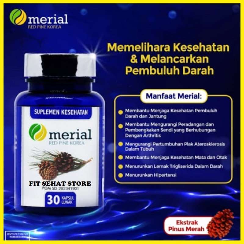 Jual Original 100% Merial Fish Oil Suplemen Minyak Ikan Ekstrak Red ...