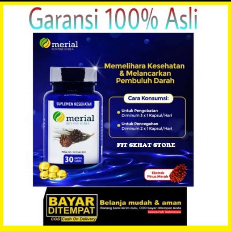 Jual Original 100% Merial Fish Oil Suplemen Minyak Ikan Ekstrak Red ...