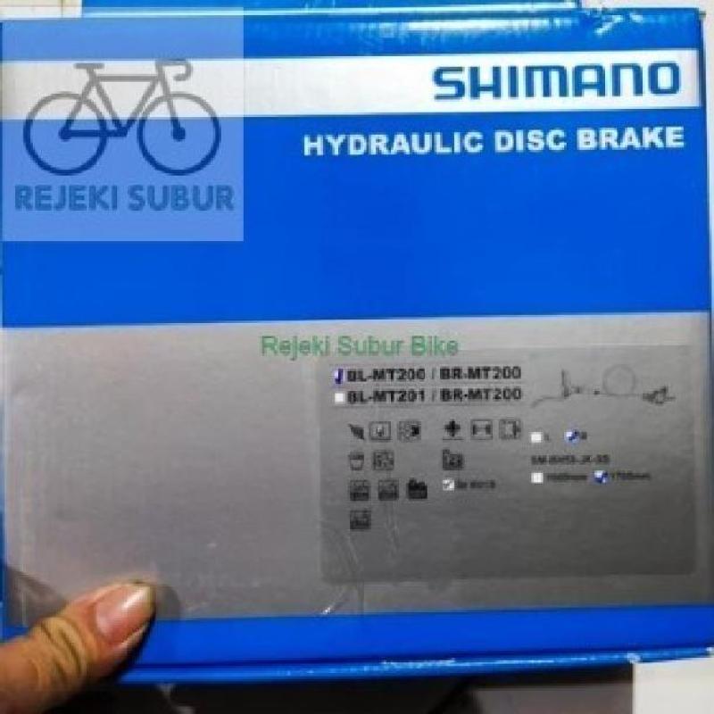 Jual Rem Hydraulic Hidrolik Shimano Mt200 Brake Set Shimano Original ...