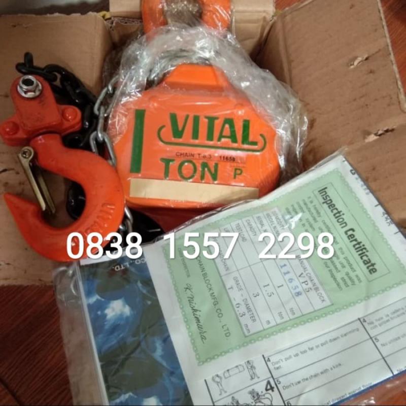 Promo Chain Block 1 Ton X 15 Meter Vital Vp-5 Japan Takel 1t X 15m ...