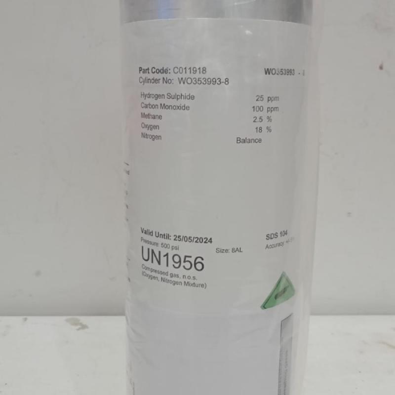 Promo Span Gas Mix Gas 34 Liter Methane Tabung Kalibrasi Gas Detektor ...