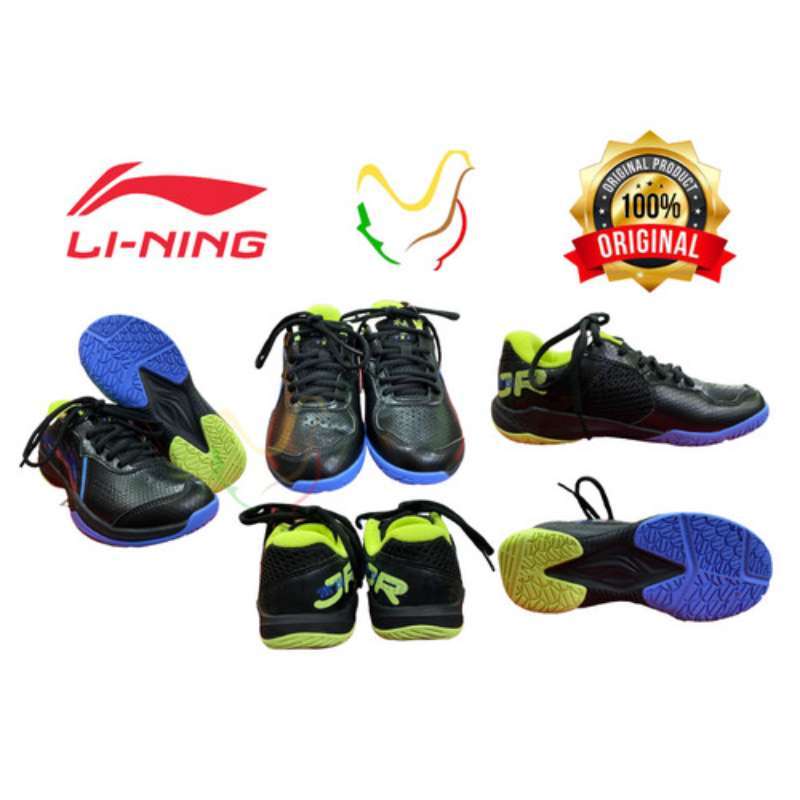 Jual Sepatu Badminton Lining Lei Ting Junior Aytt014 Original - 34 1/3 ...