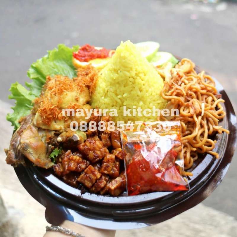 Jual Tumpeng Mini Komplit Ayam Goreng Nasi Kuning Nasi Box Acara Ultah ...