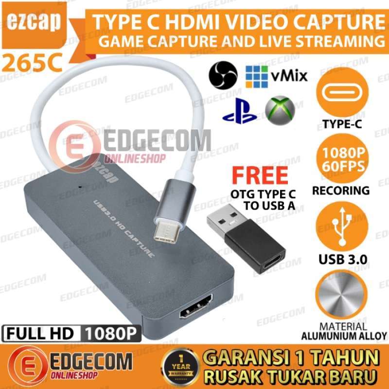 Promo Hdmi To Type C/usb 3.0/micro Usb Hd Video Capture Diskon 23% Di ...